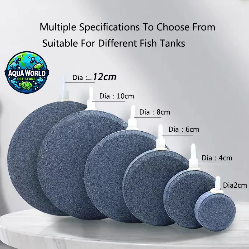 Aquarium Fish Tank Pump Air Bubble Stone Aerator Hydroponic Oxygen ...