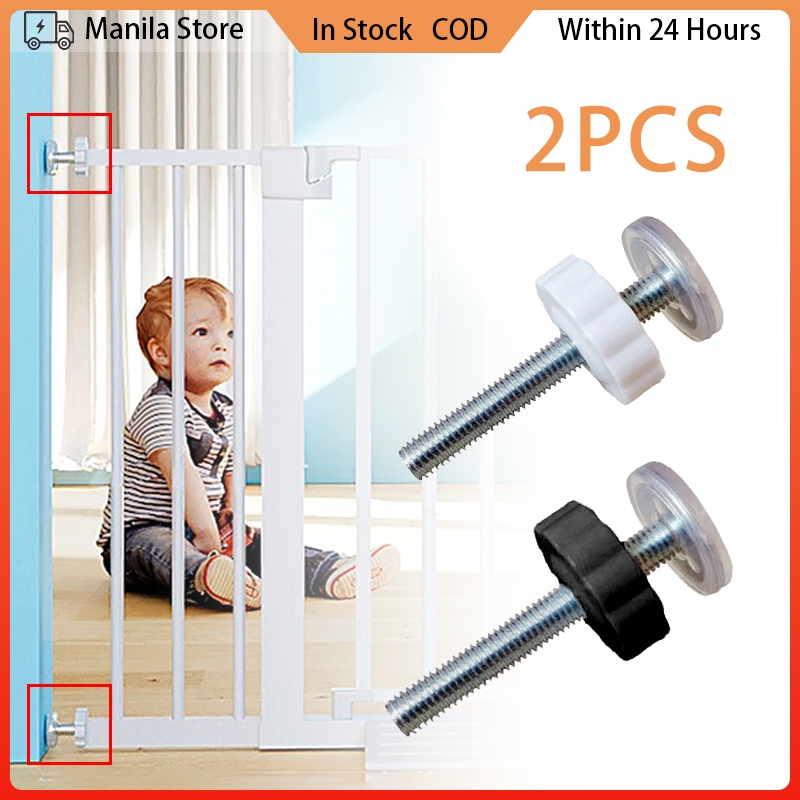 2pcs Baby Safety Stairs Gate Screws Bolts Guardrail Fence Screws With ...