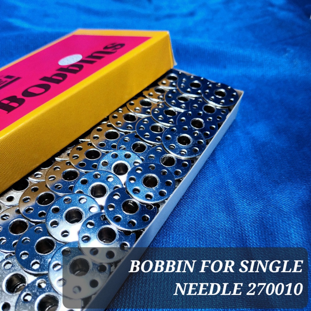 BOBBIN BLACK AND SILVER 270010 FOR SINGLE NEEDLE SEWING MACHINE ...