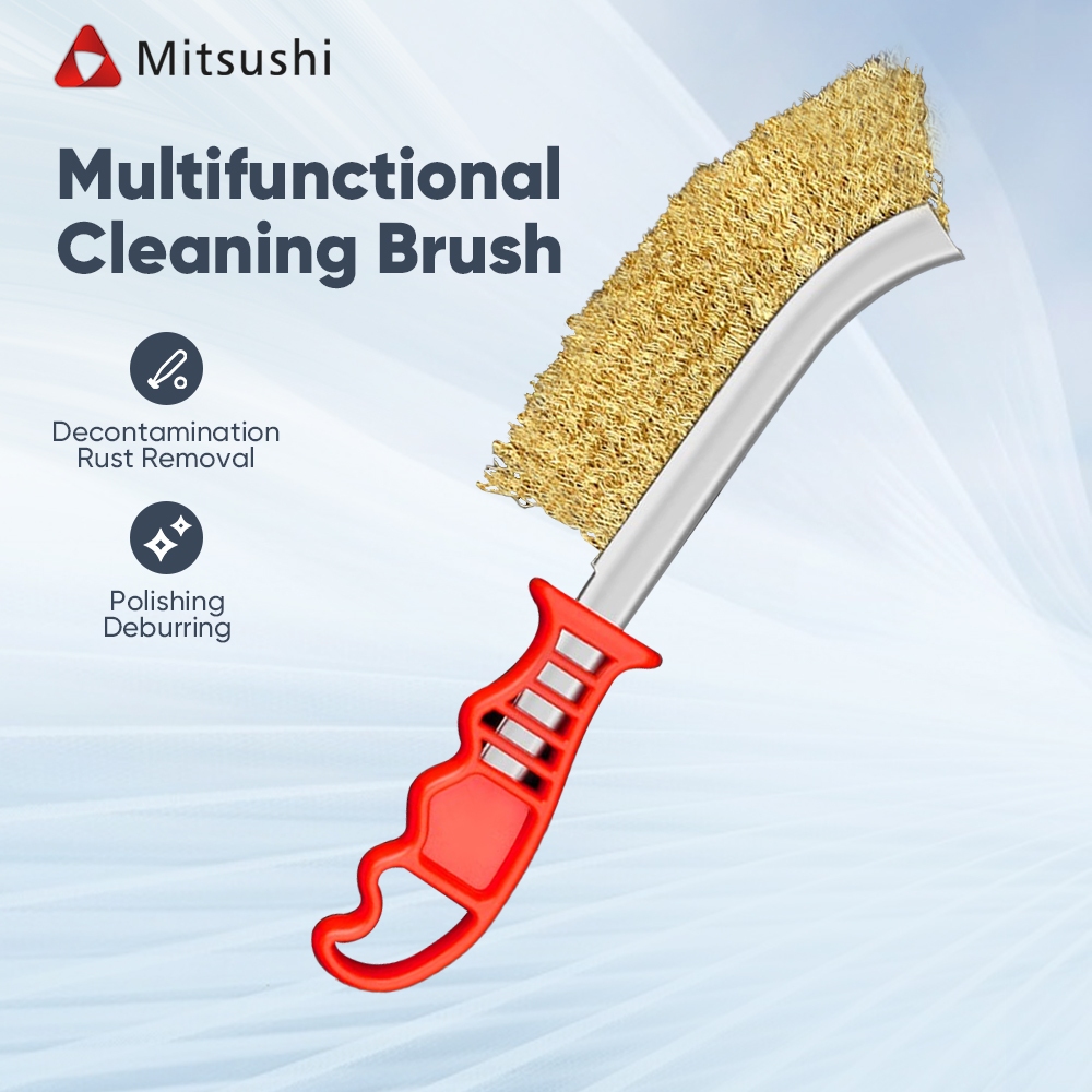 Mitsushi Stainless Steel Wire Brush Metal Derusting Polishing | Shopee ...