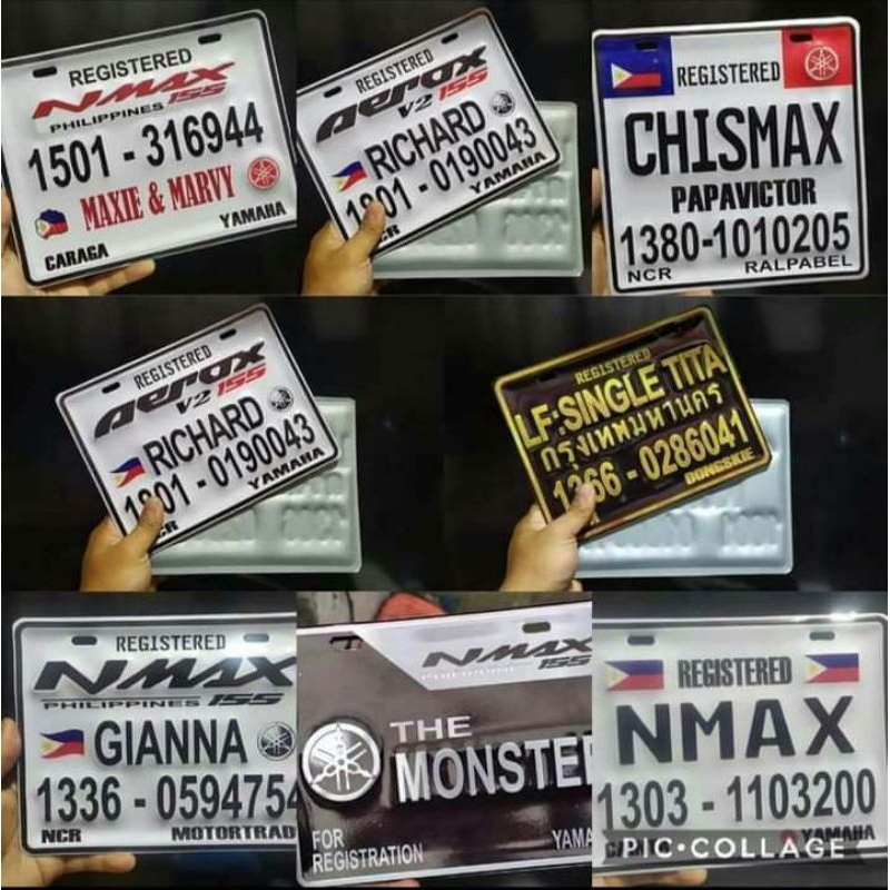 THAI PLATE DESIGN TEMPORARY MOTORCYCLE PLATE | Shopee Philippines