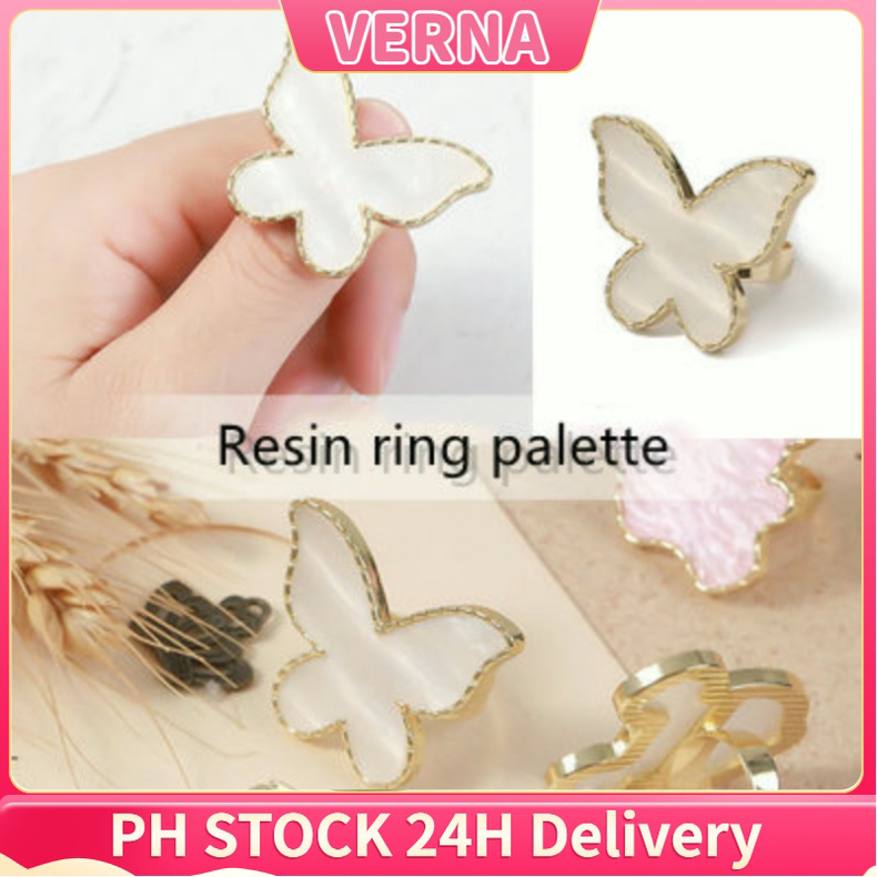 Ring Design Mixing Color Palette Nail Tips Drawing Paint Nail Color ...