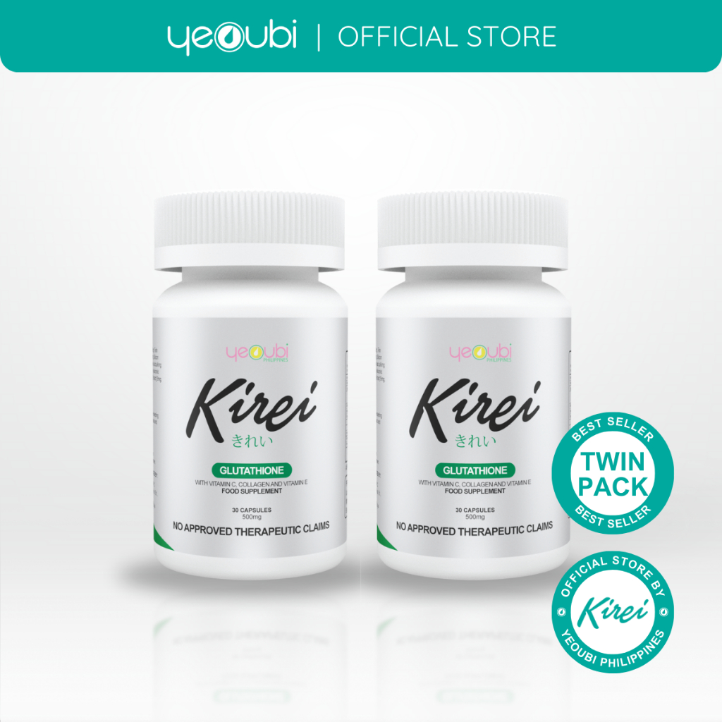 KIREI GLUTATHIONE | WHITENING | COLLAGEN | VITAMIN E | VITAMIN C | KIREI 4PCS + 1 FREE KIREI ...