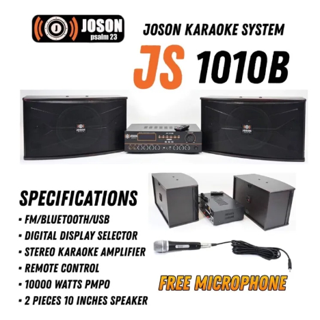 Joson JS-1010 10 Inches Micro Component System (Amplifier + Speakers ...