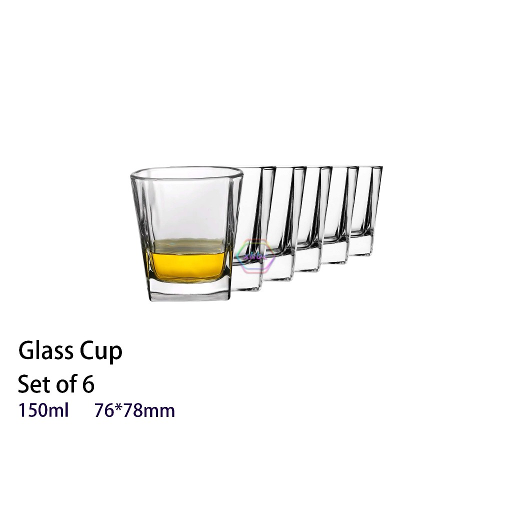 150ml Glassware Glass Clear Drinking Set(1pc.6pcs) Clear Glass Shot ...