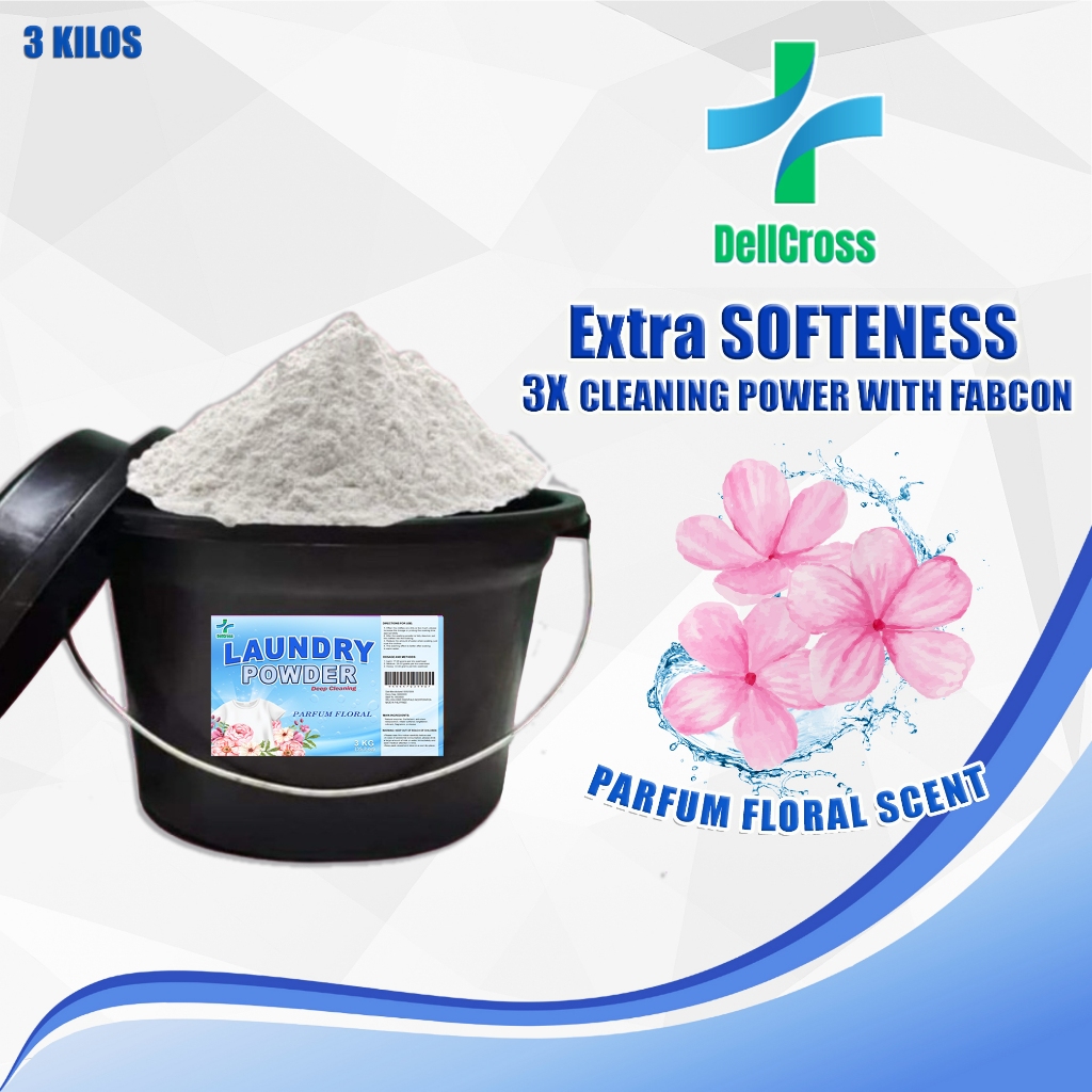 DELLCROSS POWDER DETERGENT UP TO 3X POWERFUL CLEANING with FABCON ...