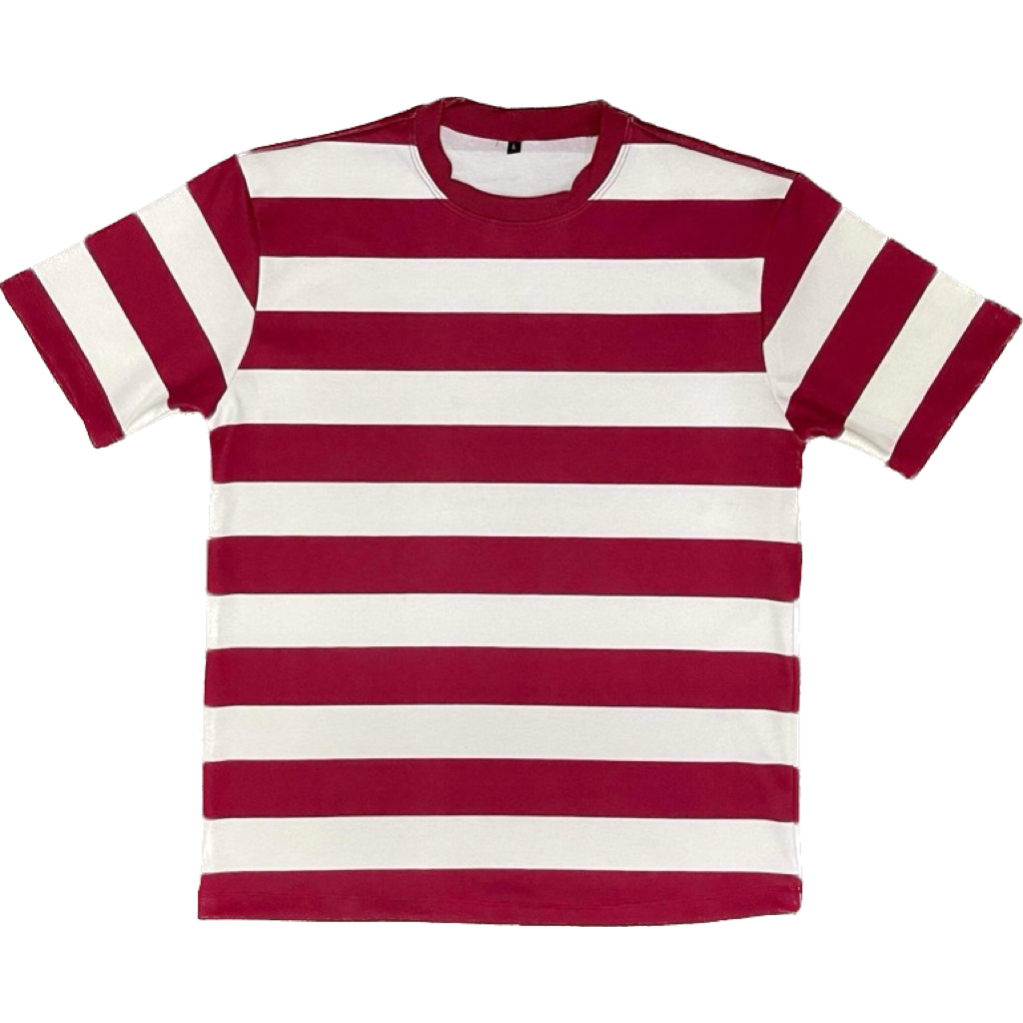 Pro Club Inspired Stripes Crew Neck Tees T-shirt Shirt Cotton Unisex ...