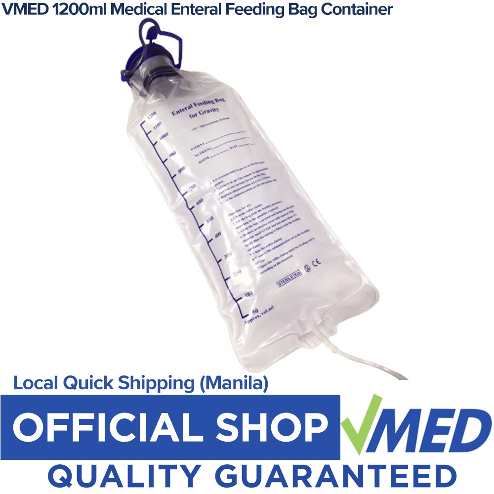 VMED 1200ml Medical Enteral Feeding Bag Container | Shopee Philippines