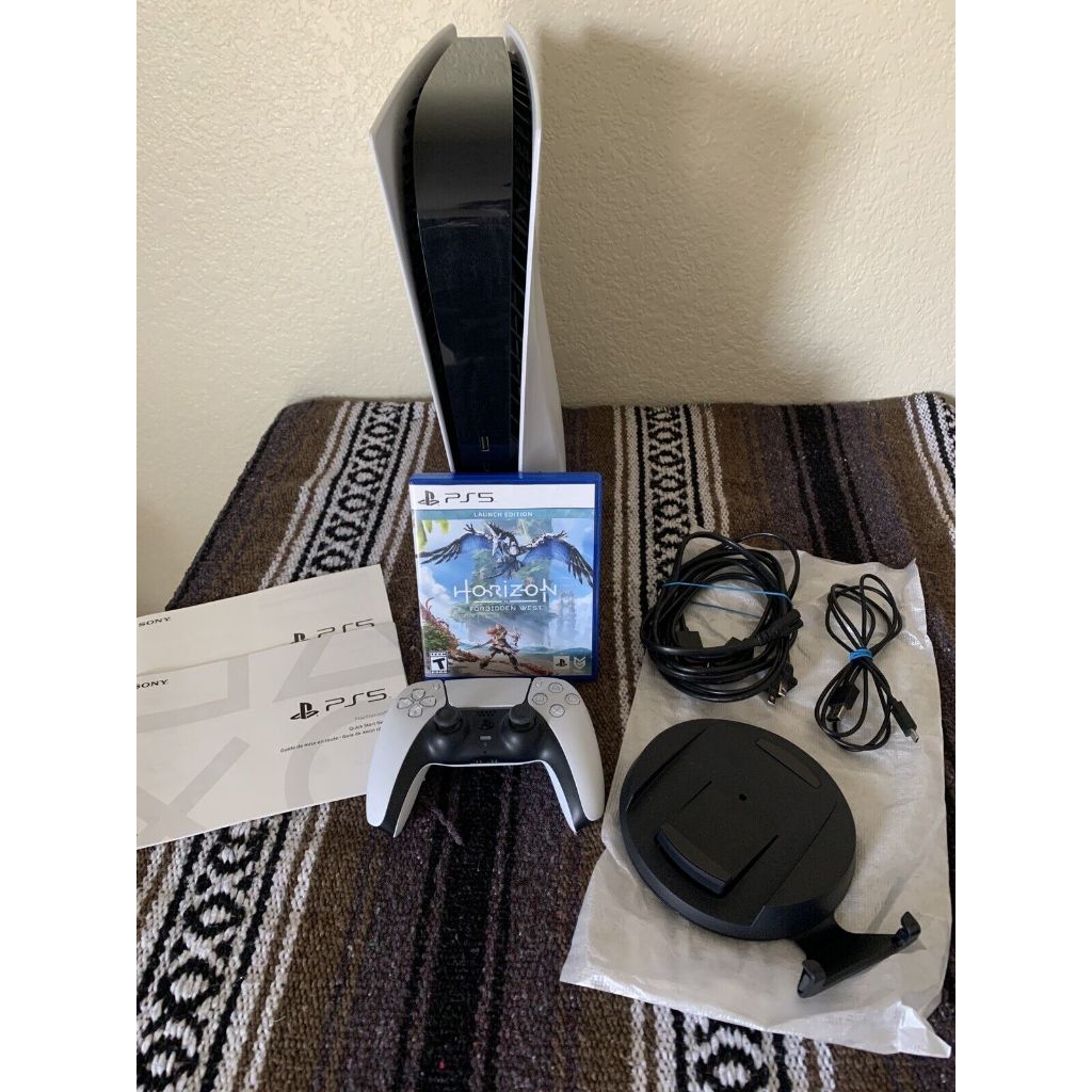 Sony PS5 Blu-Ray Edition Console Horizon Forbidden West Bundle - White ...