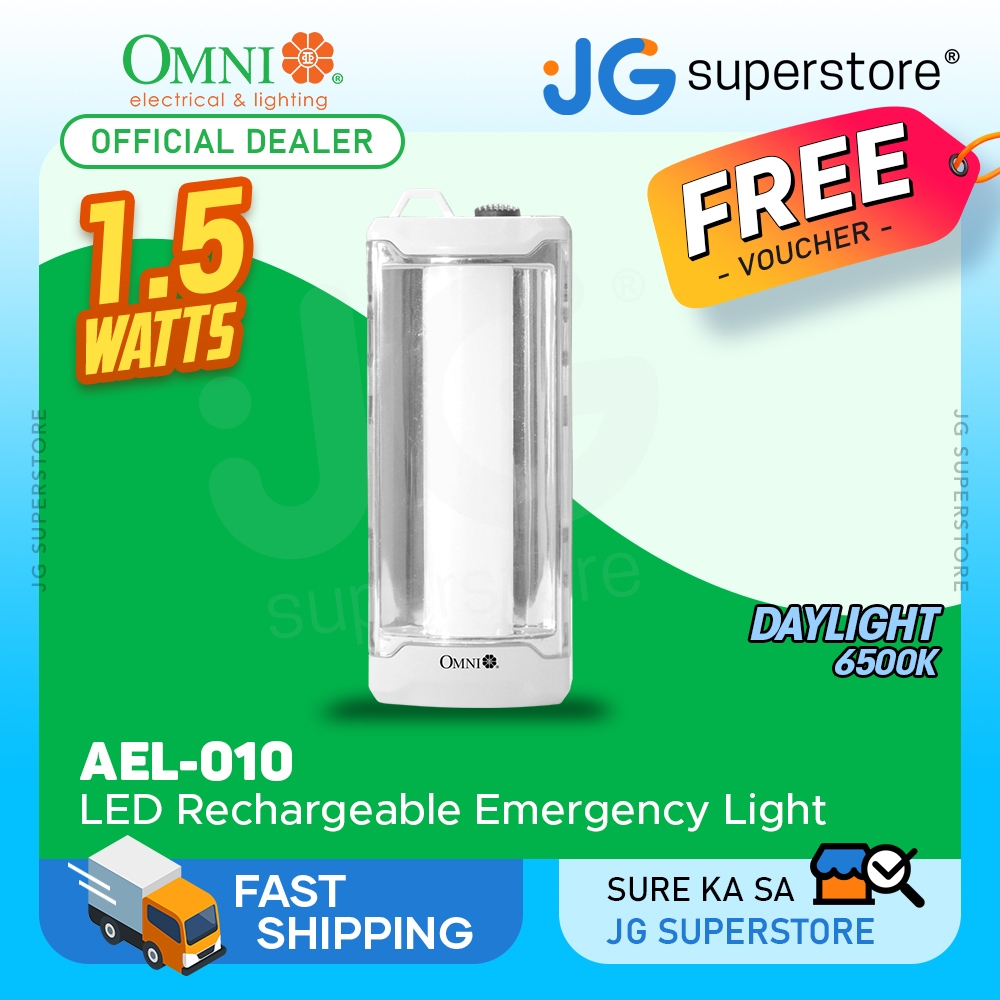 OMNI AEL-010 SMD LED Rechargeable Emergency Light 1.5W 6V w/ 700mAh ...