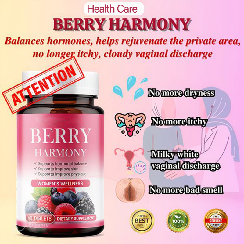 BERRY HARMONY ORIGINAL For Hormonal Balance Improved Skin Improved Physique 60 Tablets | Shopee ...