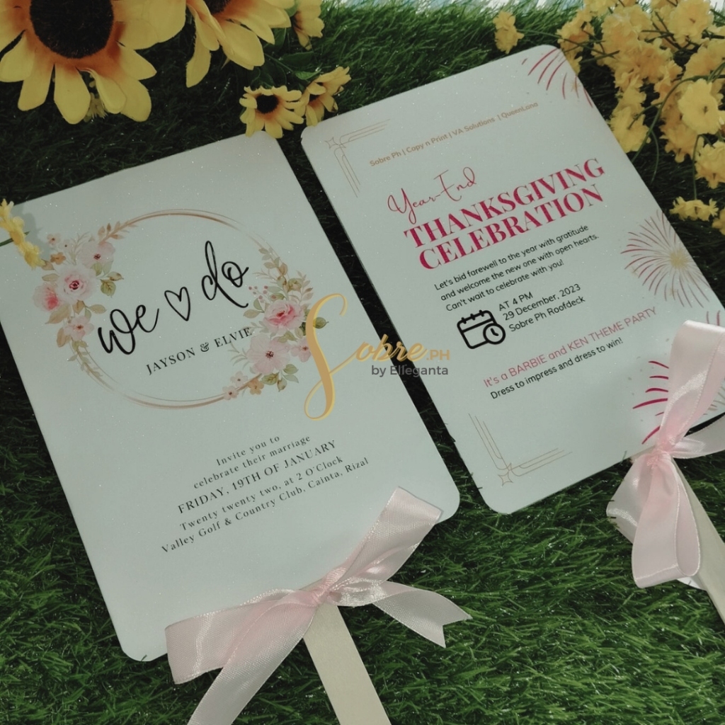 Personalized Wedding Fan | Custom Fan for any Events by Sobre Ph ...