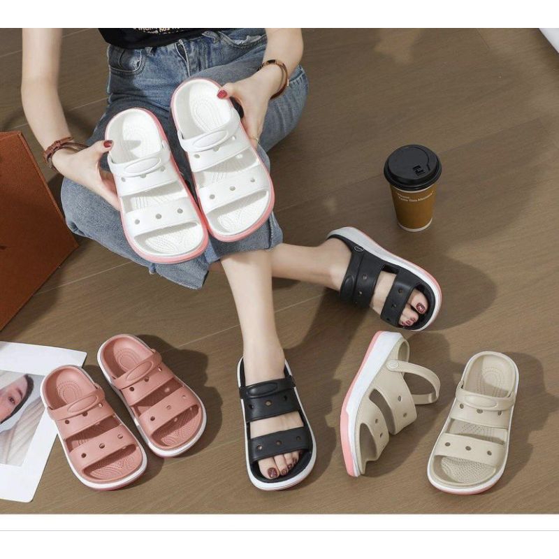 CROCS TWO STRAP SANDALS FOR LADIES (36-40 | Shopee Philippines