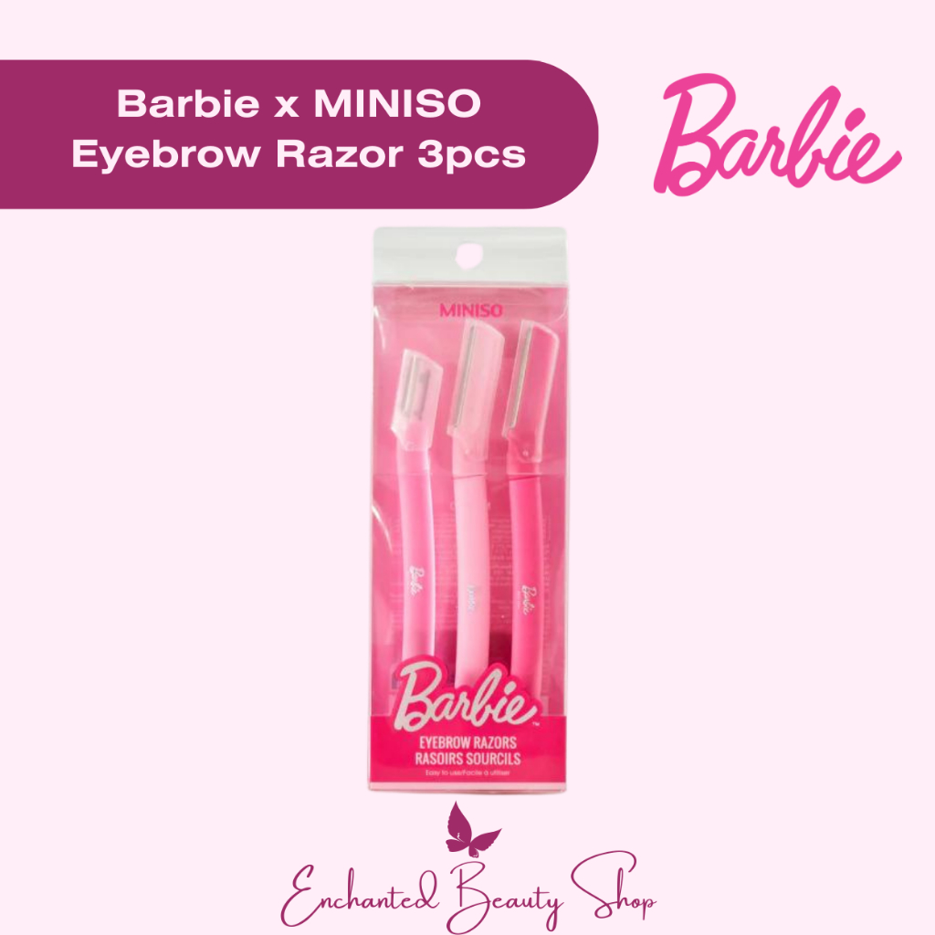 Barbie x MINISO Eyebrow Razor 3pcs | Shopee Philippines