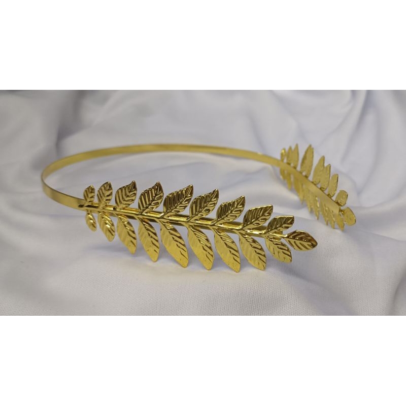 Greek leaf / balagtasan leaf crown metal / bohemian leaf in | Shopee ...