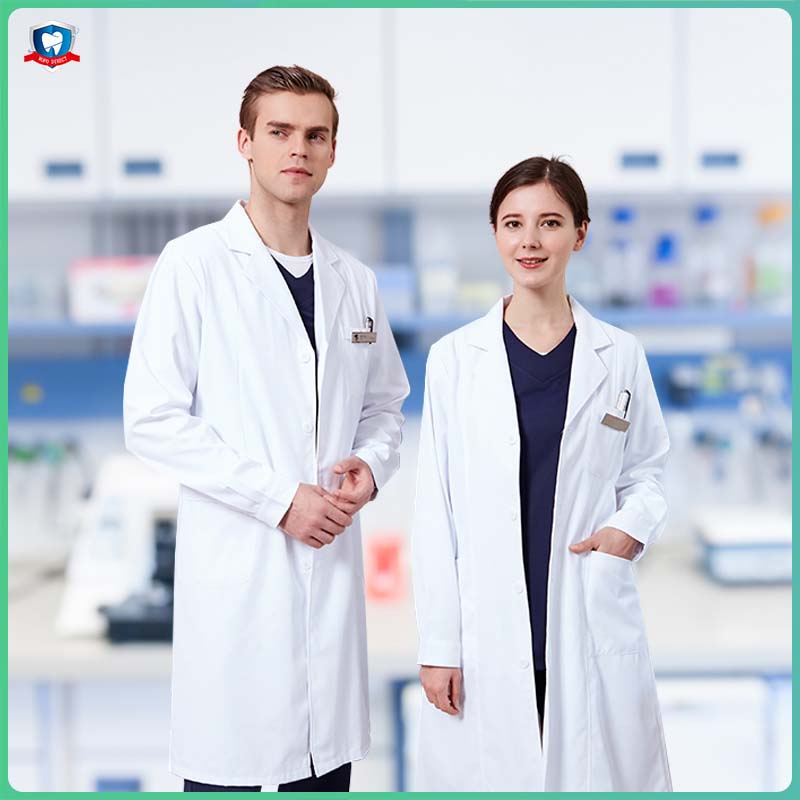 Lab Coat Long Sleeve Lab Coat White White Coat Lab Gown White ...