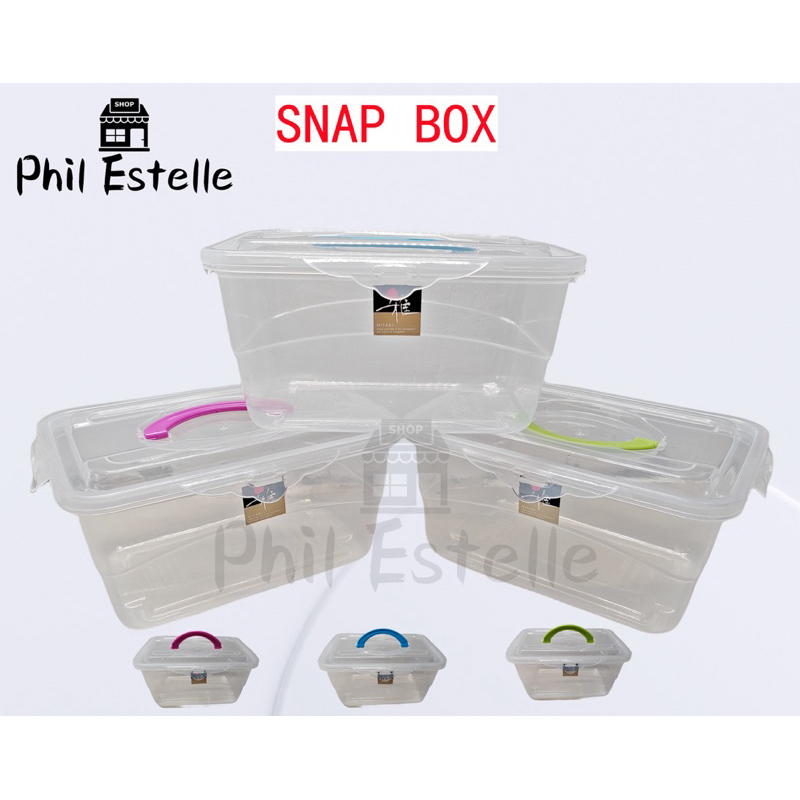 Uniglobal Snap Box With Handle (Random Handle Color) | Shopee Philippines