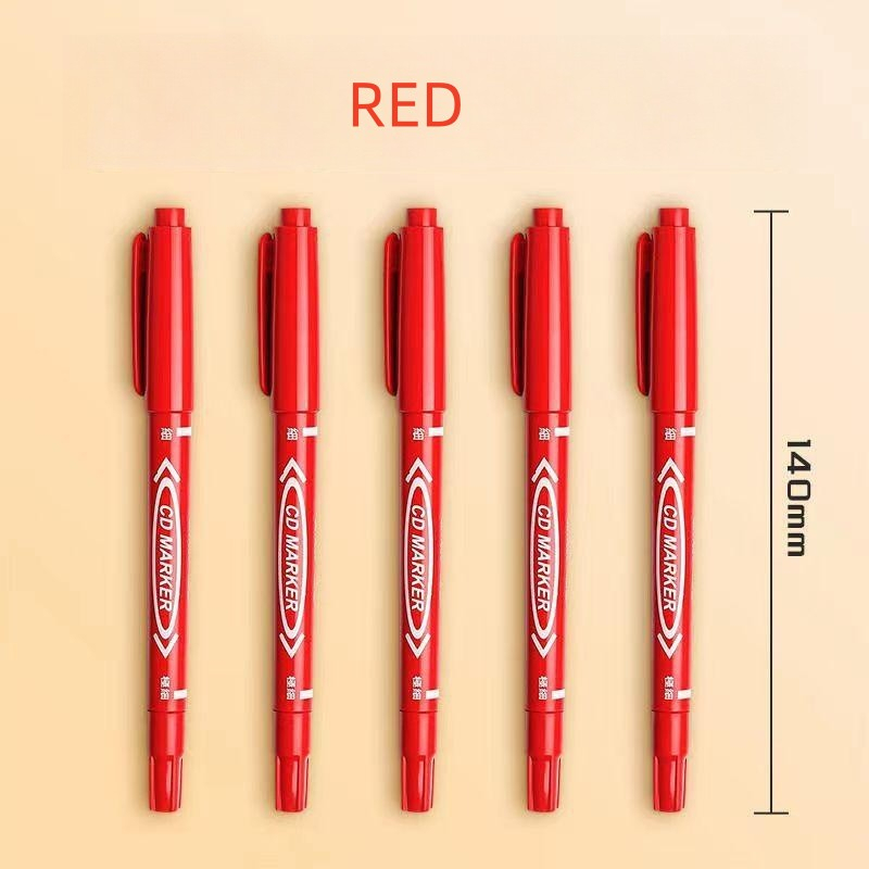 1Pcs Double-headed Marker Oil Permanent Markers Waterproof Media Disc ...
