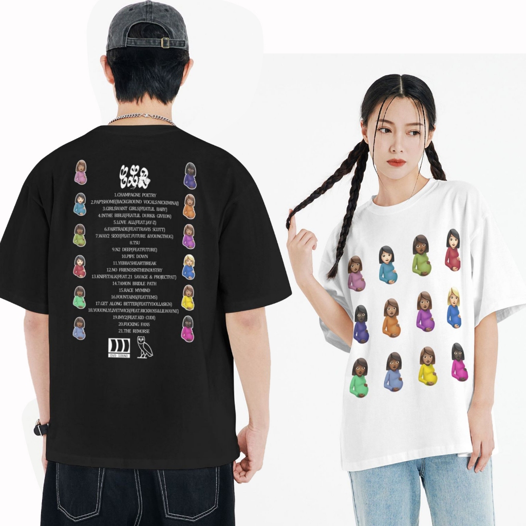 DRAKE - BIG Emoji Certified Lover Boy with Back Script CLB, Premium ...