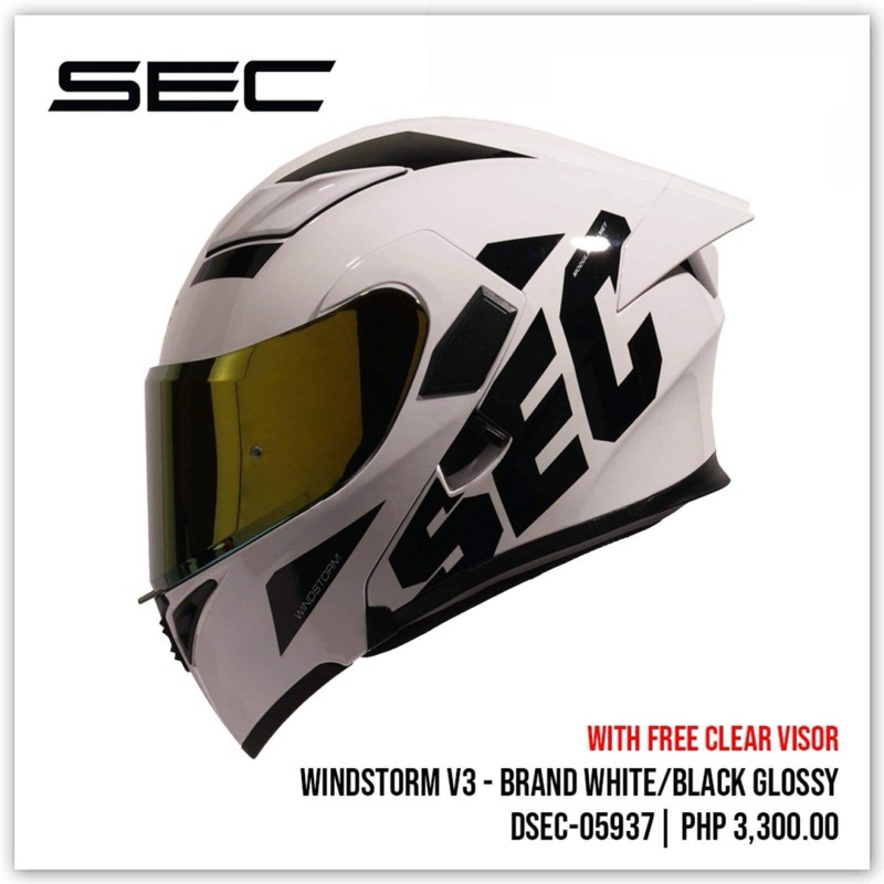 SEC WINDSTORM MODULAR HELMET | Shopee Philippines