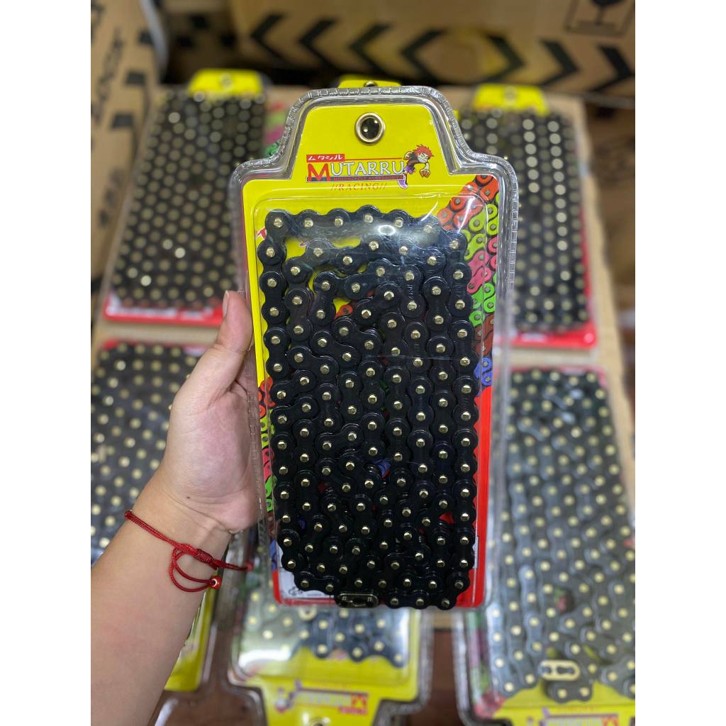 MUTARRU CHAIN BLACK 415/428-130L | Shopee Philippines