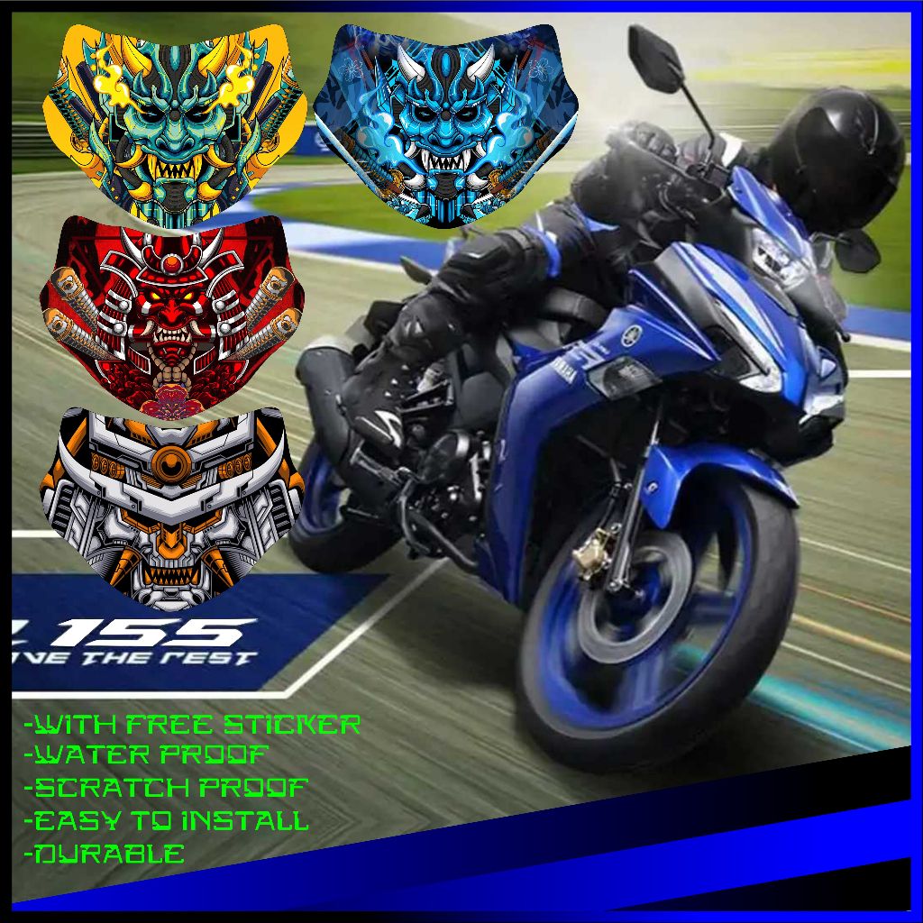 Yamaha Sniper 155 Sticker For Visor SAMURAI EDITIOIN High Quality ...