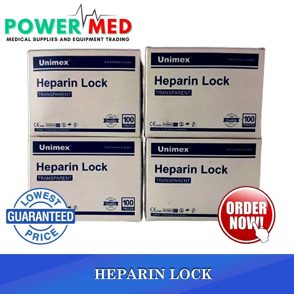 HEPARIN LOCK UNIMEX PER PIECE | Shopee Philippines