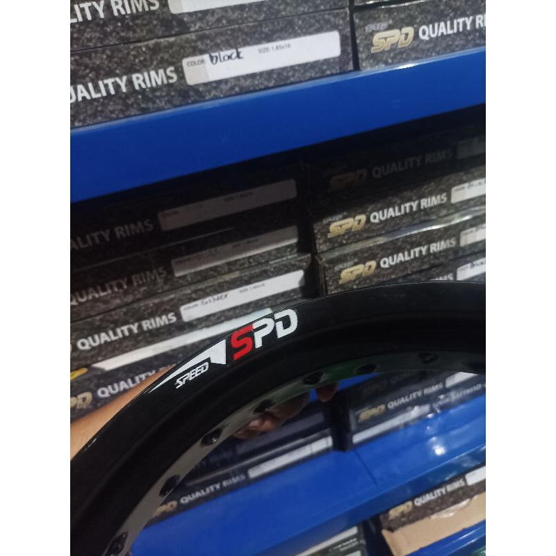 SPD Rim Heavy Duty 36holes ( Black & Silver ) 2.15 x 17 / 2.5 x 17 / 3 ...