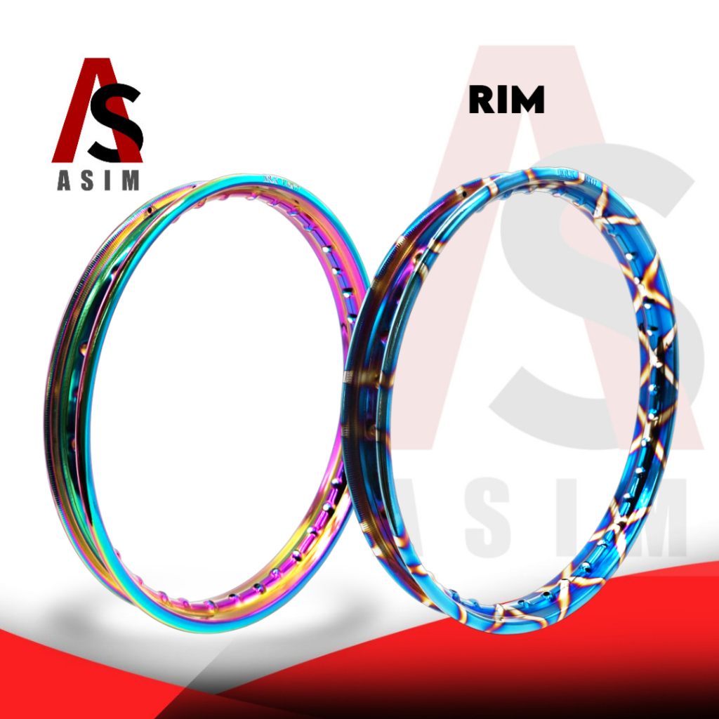ASIM MOTORCYCLE 1PC TITANIUM/CROSS RIM 1.60x17/ 1.40x17 | Shopee ...
