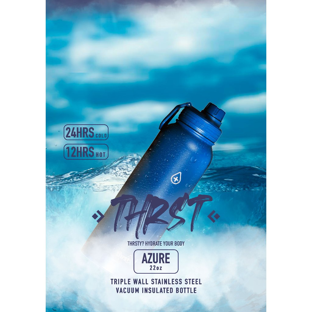 THRST 22-OZ Direct Drinking Stainless Steel Thermos Cup | Shopee ...