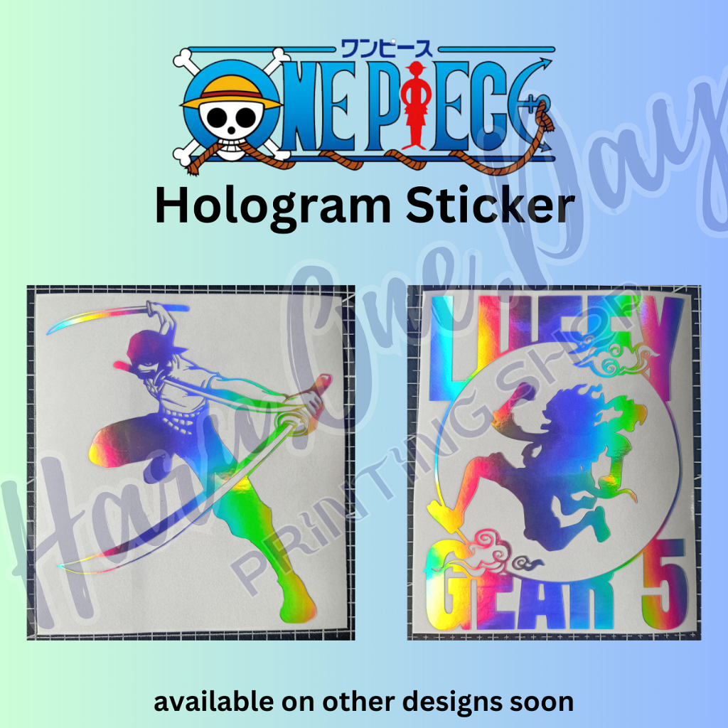 Roronoa Zoro hologram Waterproof Sticker | Shopee Philippines