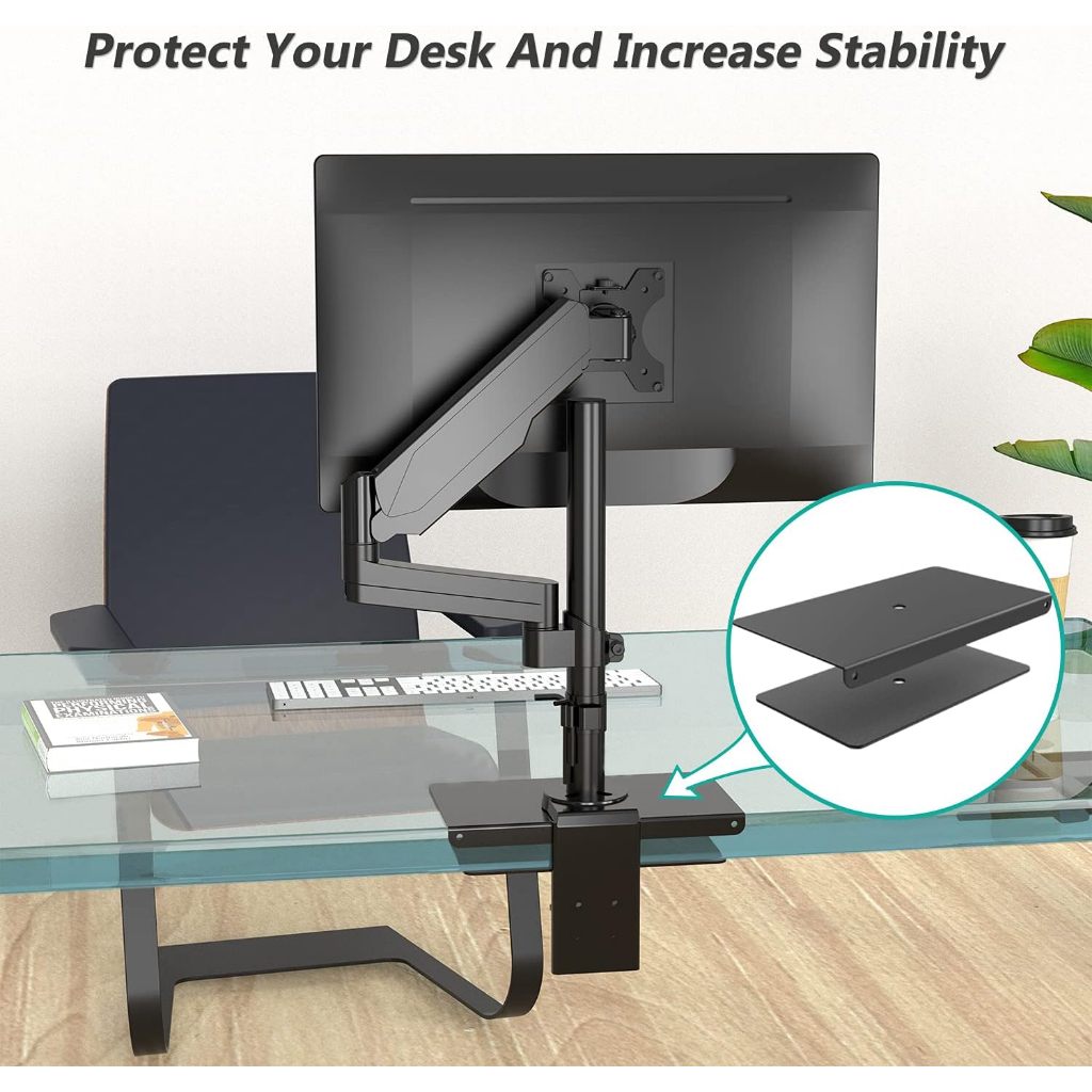 Steel Monitor Mount Reinforcement Plate for Fragile Tabletop, Steel ...
