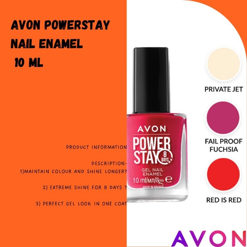 Avon Powerstay Nail Enamel 10 ML | Shopee Philippines