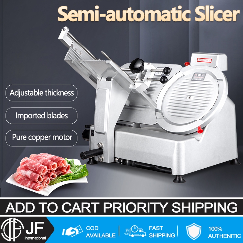 Meat slicer Slicer 12-inch heavy-duty semi-automatic slicer Stainless ...