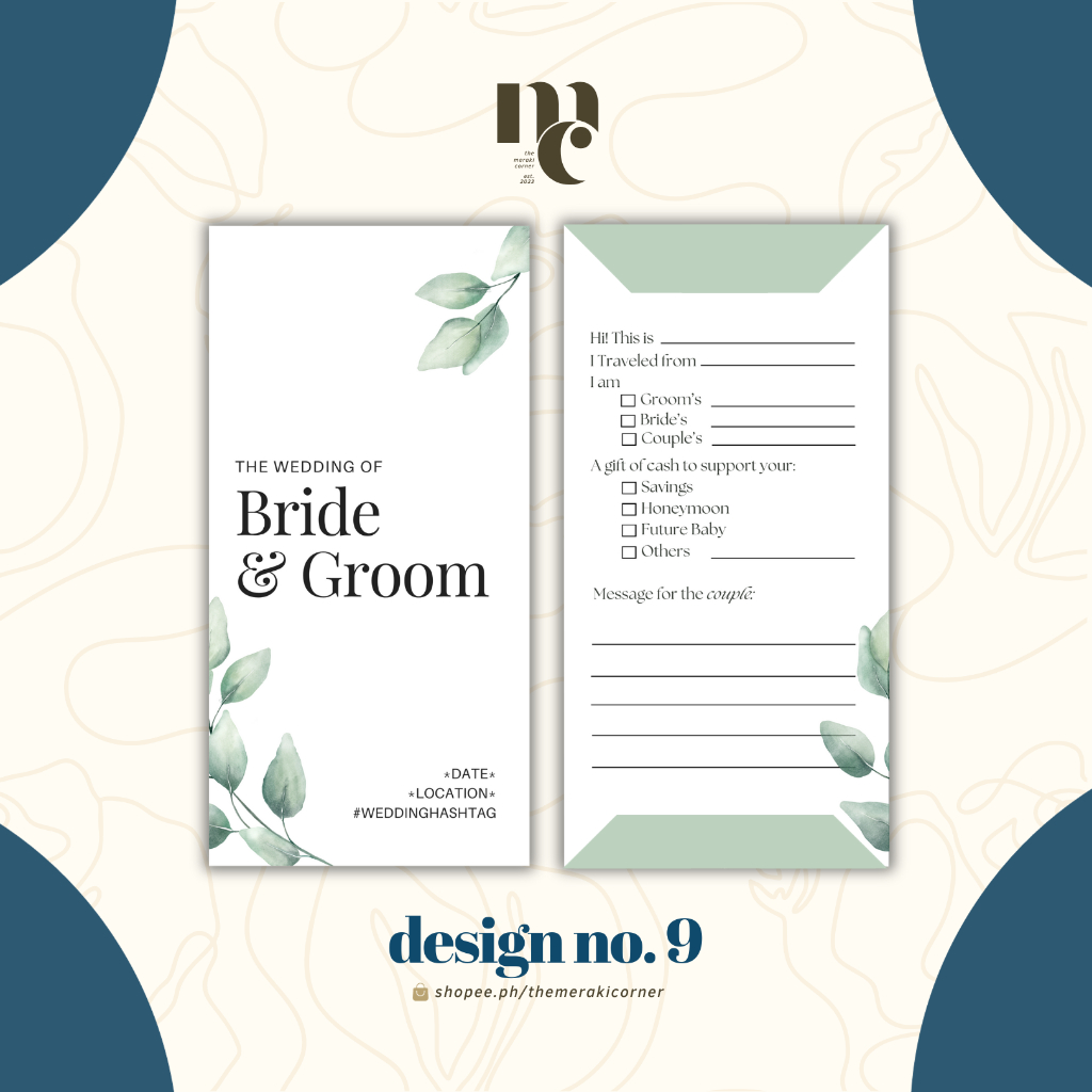 Wedding Angpao / Ampao / Money Envelope / Personalized | Shopee Philippines