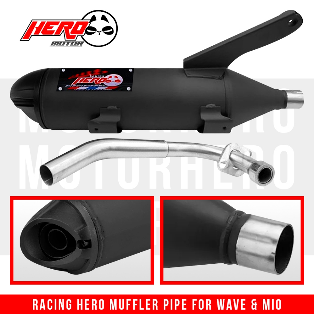 HERO PIPE V4 motor Muffler with slience made in Thailand for Mio115 Mio ...