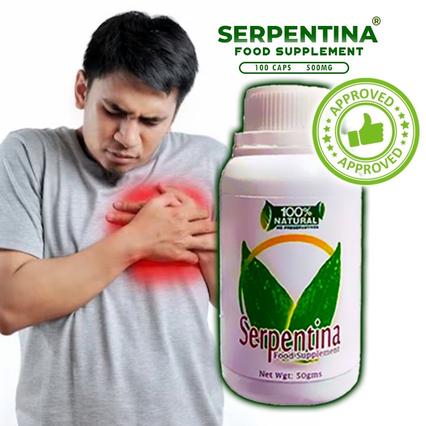 Serpentina Herbal Capsule Original 500mg Leaves Plant Extract Natural ...