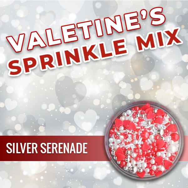 Silver Serenade - Candy Sprinkle Mix - Edible Decor Candy Cake Sprinkle ...