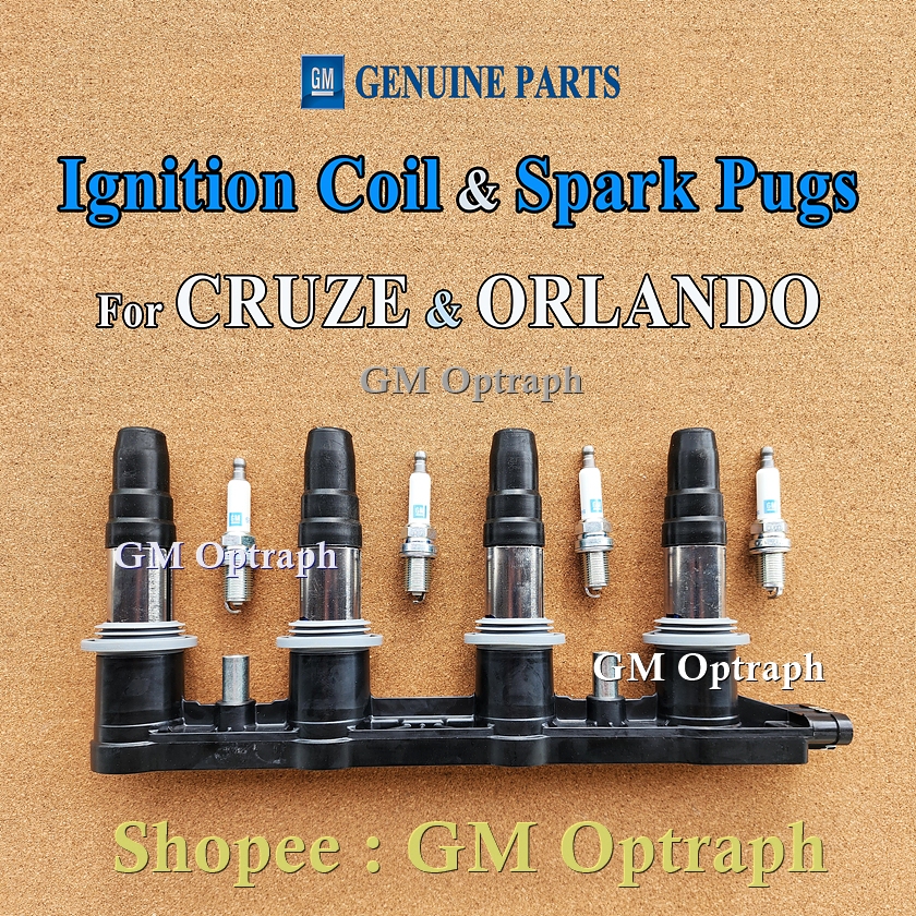 Chevrolet CRUZE 1.8L Orlando Ignition coil 96476979 & Iridium Spark ...