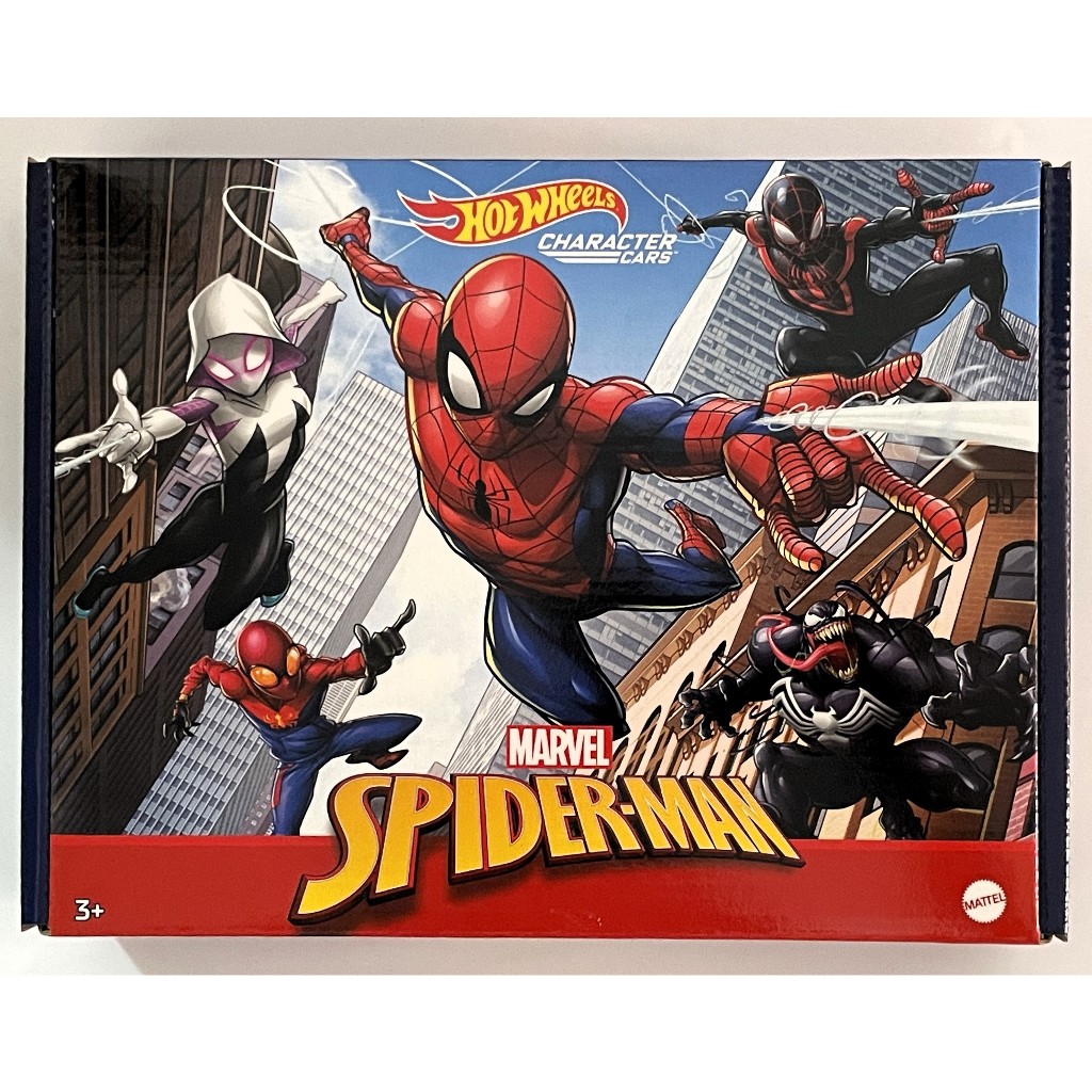 Hot Wheels Super Mario/Disney Princess/Spider-Man Character Cars 5-Pack ...