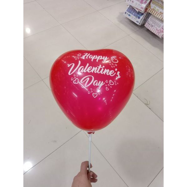 Happy Valentines printed heart rubber balloons 100pcs | Shopee Philippines
