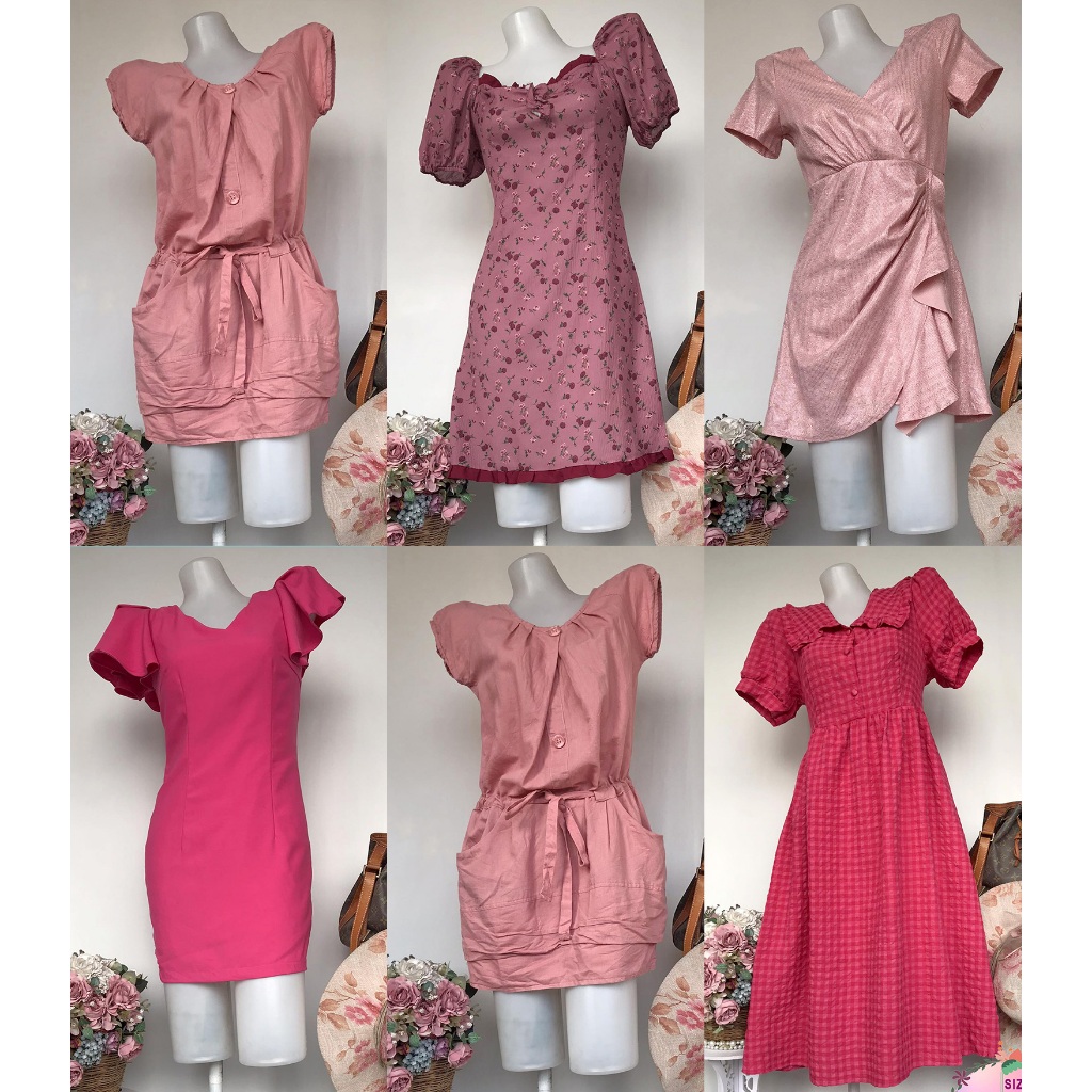 Preloved Pink & Purple Dress | Shopee Philippines