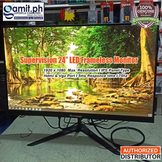 Supervision 24“ IPS Gaming Monitor Frameless Flat Full HD Desktop Pc ...