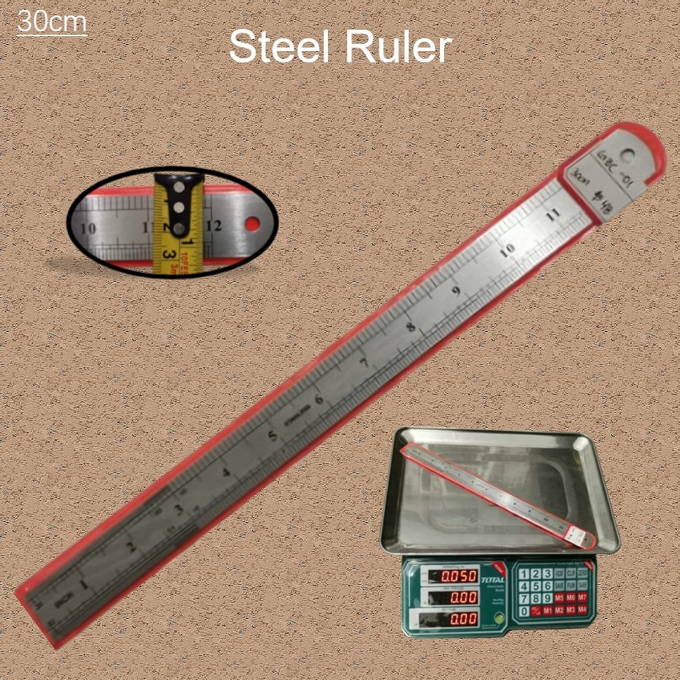 Steel Ruler 30cm 60cm 100cm | Shopee Philippines