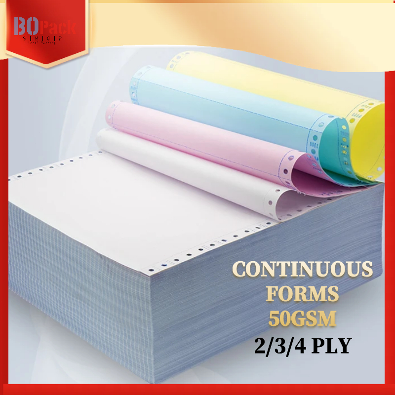 2/3/4 PLY continuous forms computer printing carbonless 9.5"*11"/9.5"*5 ...