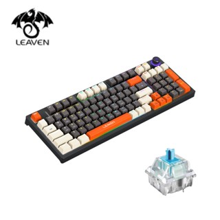 Leaven H96 Tri-Mode 96-Key RGB Backlight Wireless Mechanical Hot-Swappable Keyboard | Shopee ...