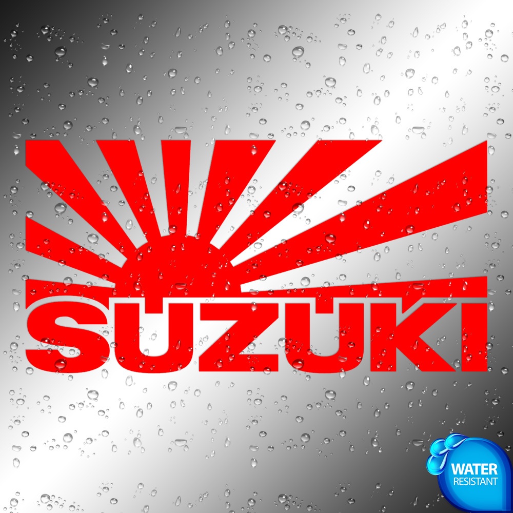Stickers | 2x Suzuki Rising Sun Japan | Decals | | Vinyl Weather Proof ...