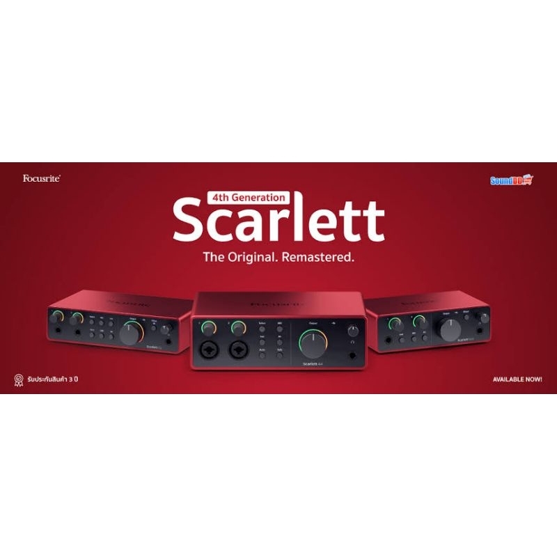 1YR WARRANTY Focusrite Scarlett Solo 4th gen NEW ORIGINAL FREE SOFTWARE ...