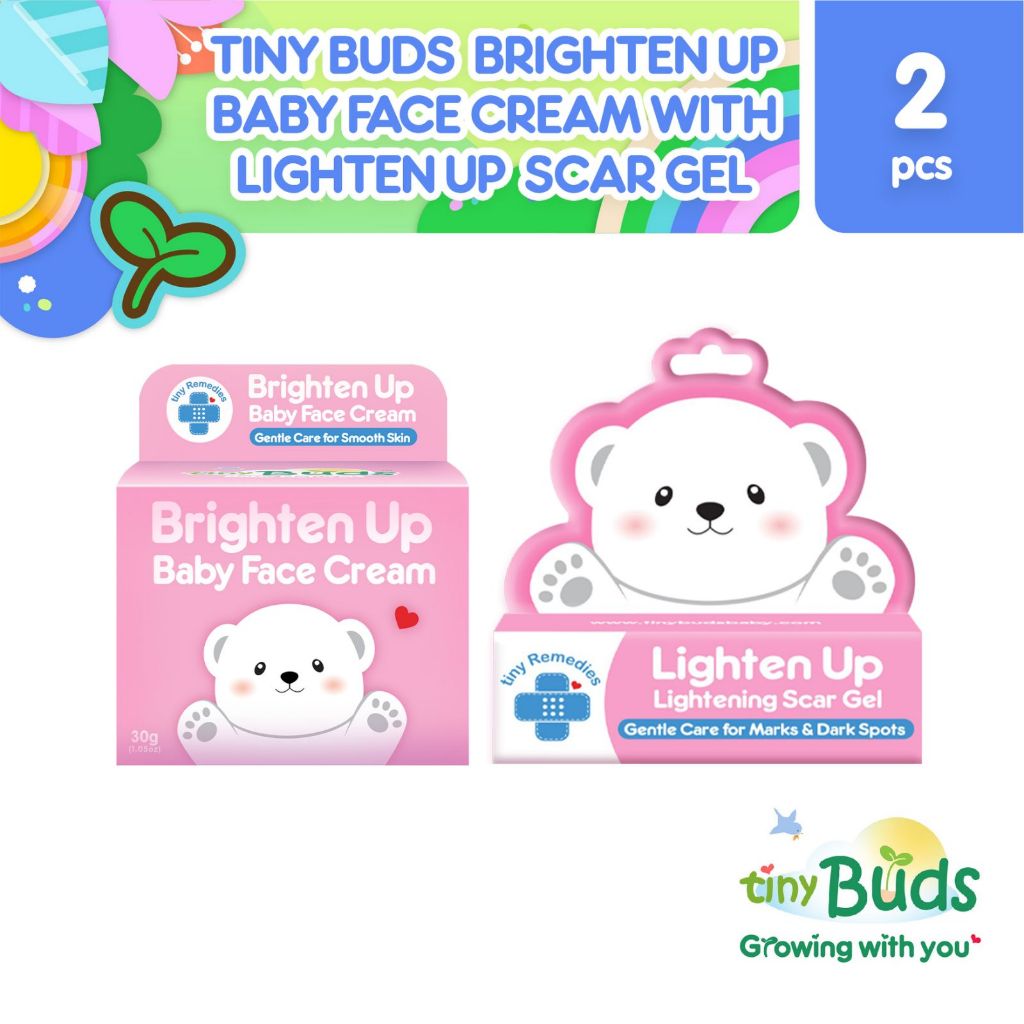 Tiny Buds Brighten Up Baby Face Cream with Lighten Up Baby Scar Gel ...