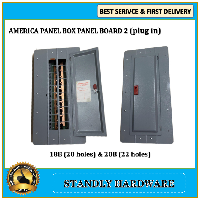 AMERICA PANEL BOX PANEL BOARD 2 (plug in) - 18B (20 holes) & 20B (22 ...